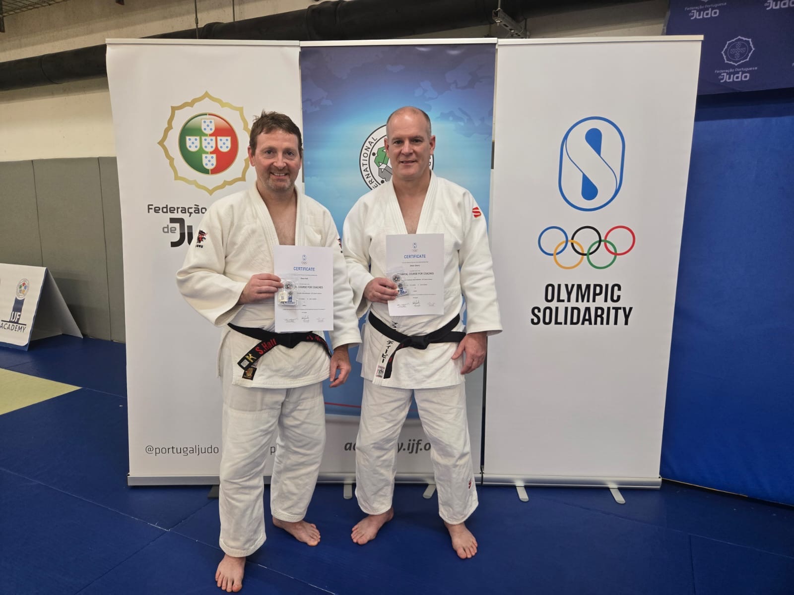 Sean Hall and Brian Deevy at the IJF Academy in Lisbon, Portugal – Judo BC
